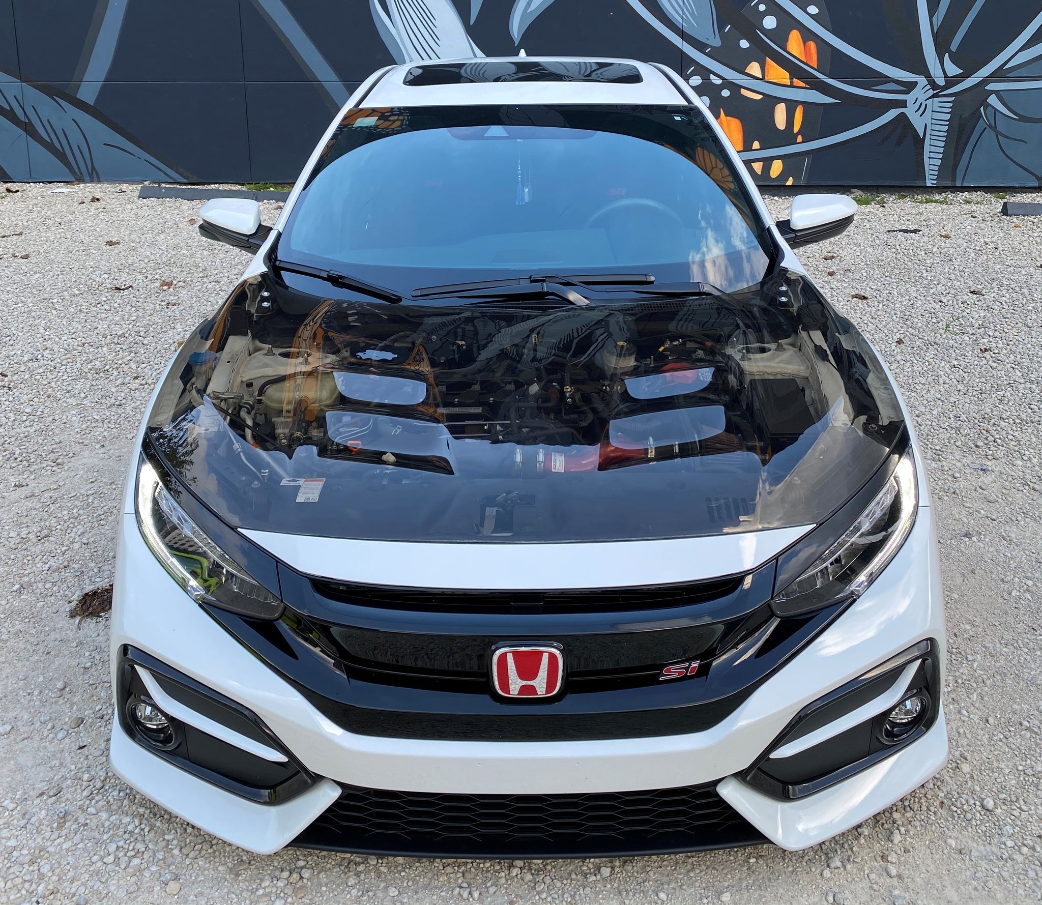 2016-2020 Honda Civic Clear/ Smoked Hood V3 Vented Style – DAS Innovation